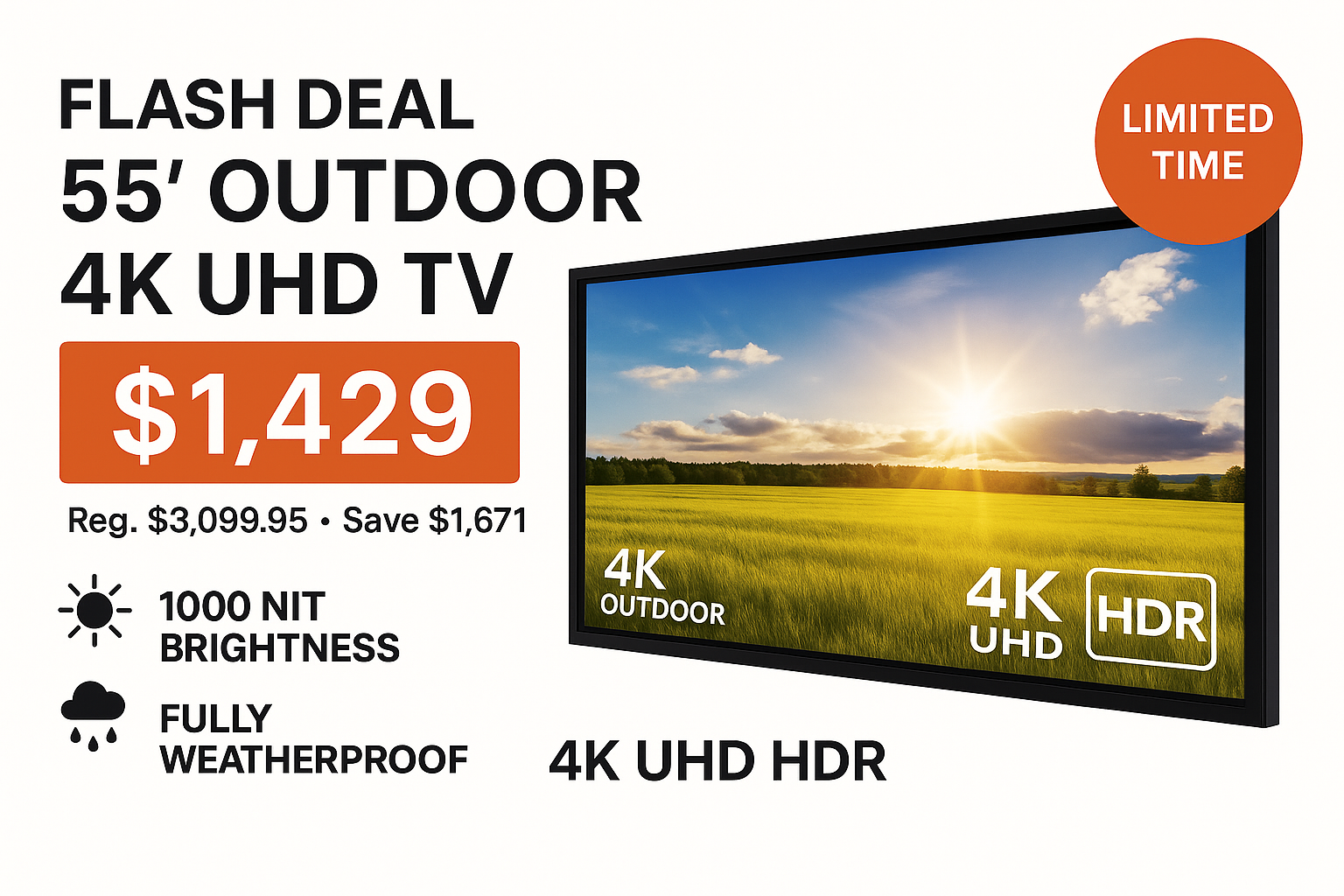 Transform Your Backyard with the SunBrite Outdoor TV Monitor – Perks ...